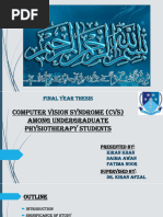 Computer Vision Syndrome Questionnaire | PDF