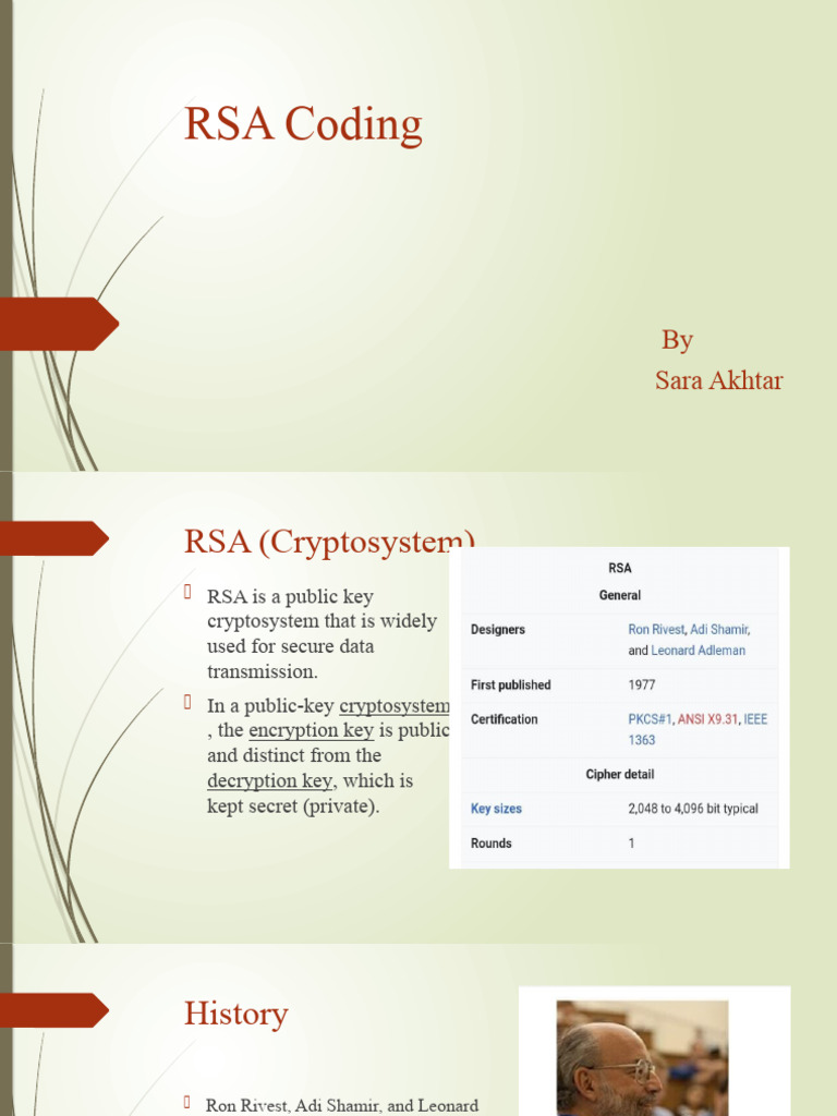 RSA Coding | PDF | Applied Mathematics | Public Key Cryptography