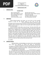 Necrological Service Program Guide | PDF | Religious Behaviour And ...