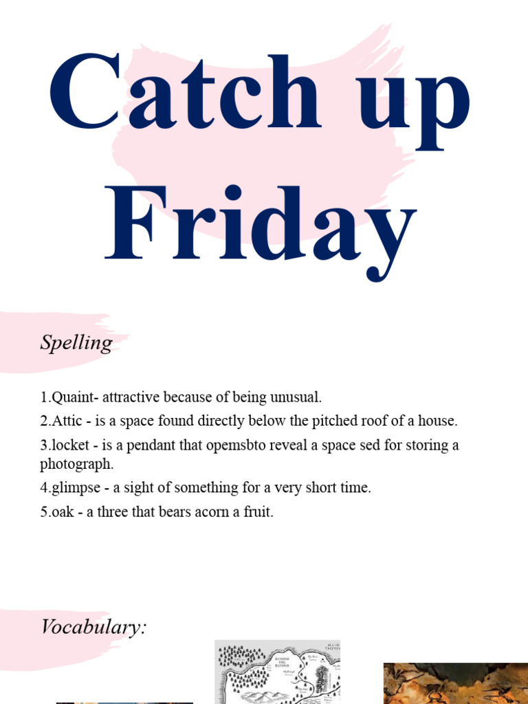 Catch Up Friday | PDF