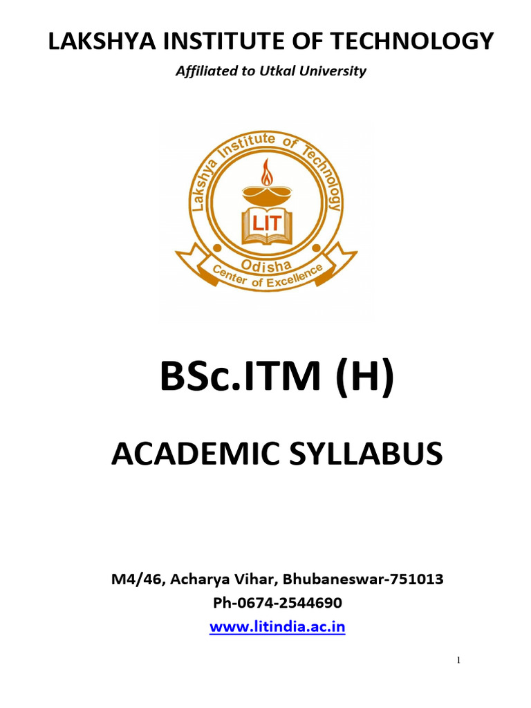 Itm Syllabus Pdf Method Computer Programming Class Computer Programming 