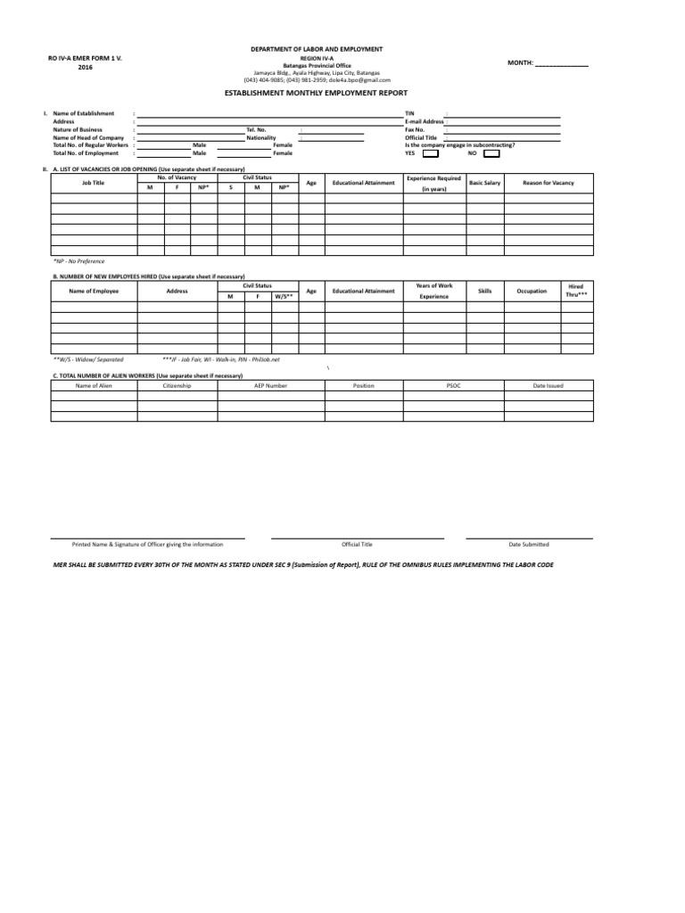 01.-RO-IV-A-EMER-FORM-1-V.2016-1.xlsx - Sheet1 | Download Free PDF ...