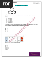 Mathematical Reasoning Practice Test Yr 7 | PDF | Mathematics
