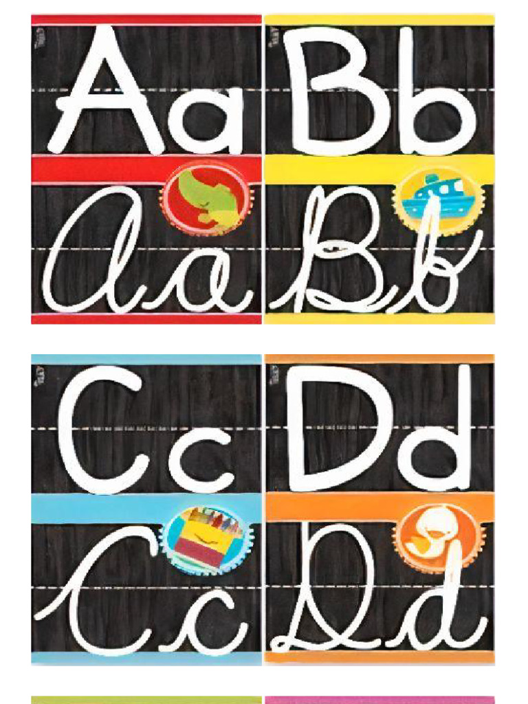 Abc Scrip y Cursiva | PDF
