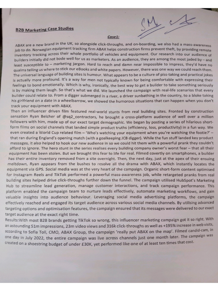 b2b Case Study | PDF