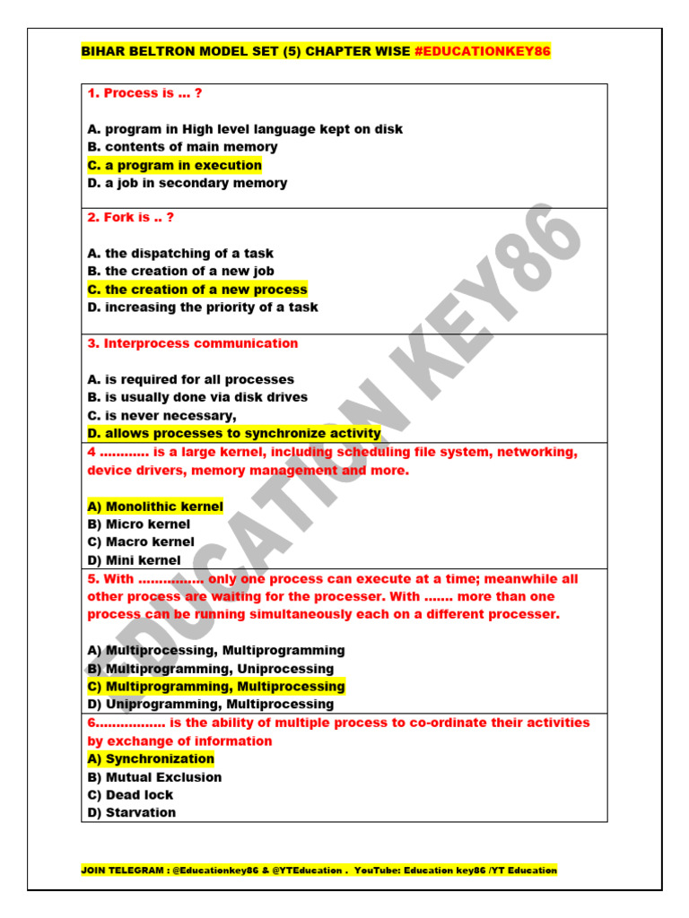 Beltron | PDF | Process (Computing) | Thread (Computing)