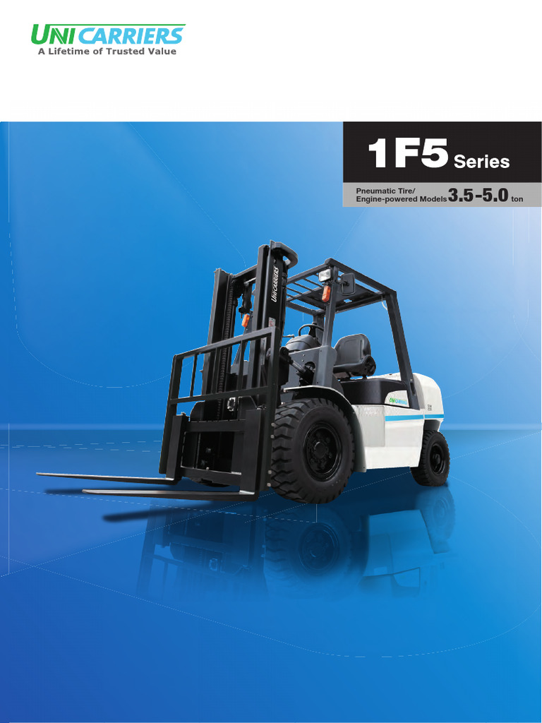 Unicarriers Forklift 1f5-Brochure | PDF | Manual Transmission | Truck