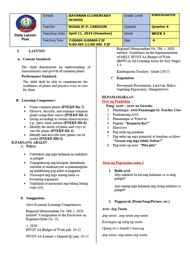 Q4 Week 2 Day 4 | PDF