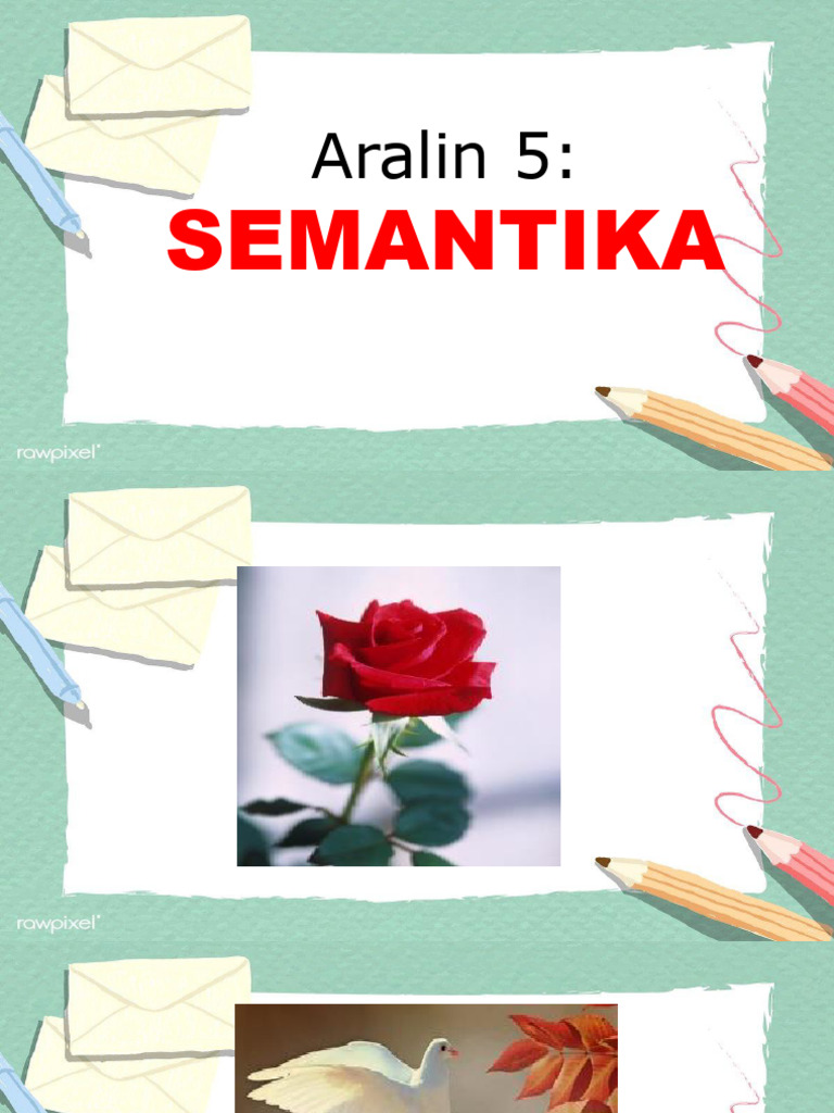 Aralin 5 Semantika | PDF