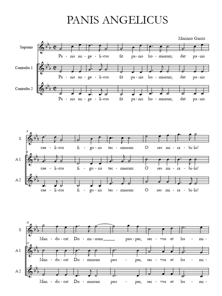 Panis Angelicus 1 | PDF
