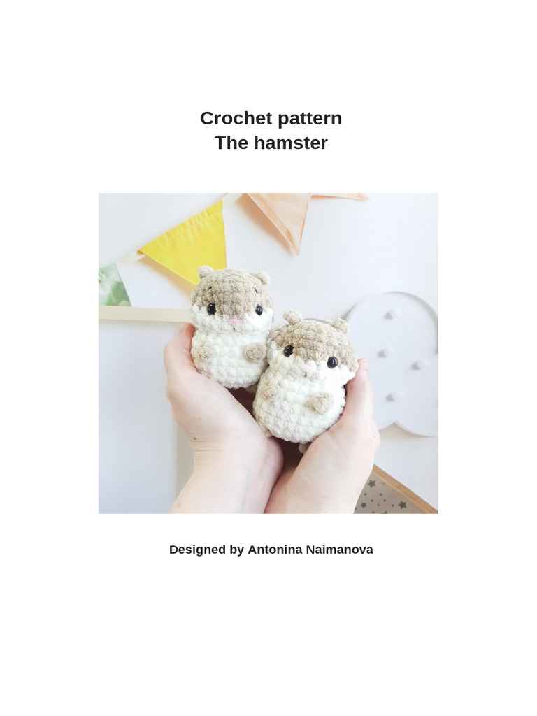 Crochet Hamster Pattern | PDF | Crochet | Figured Fabrics