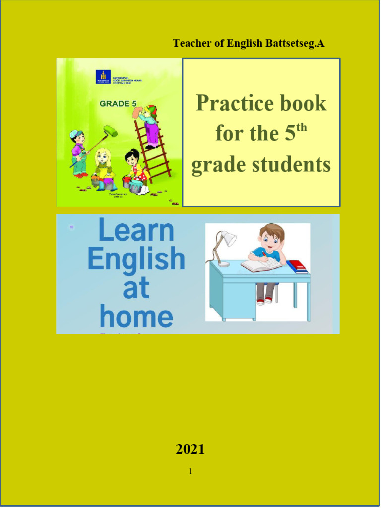 5th Grade English Practice Book | PDF | Color | Sky