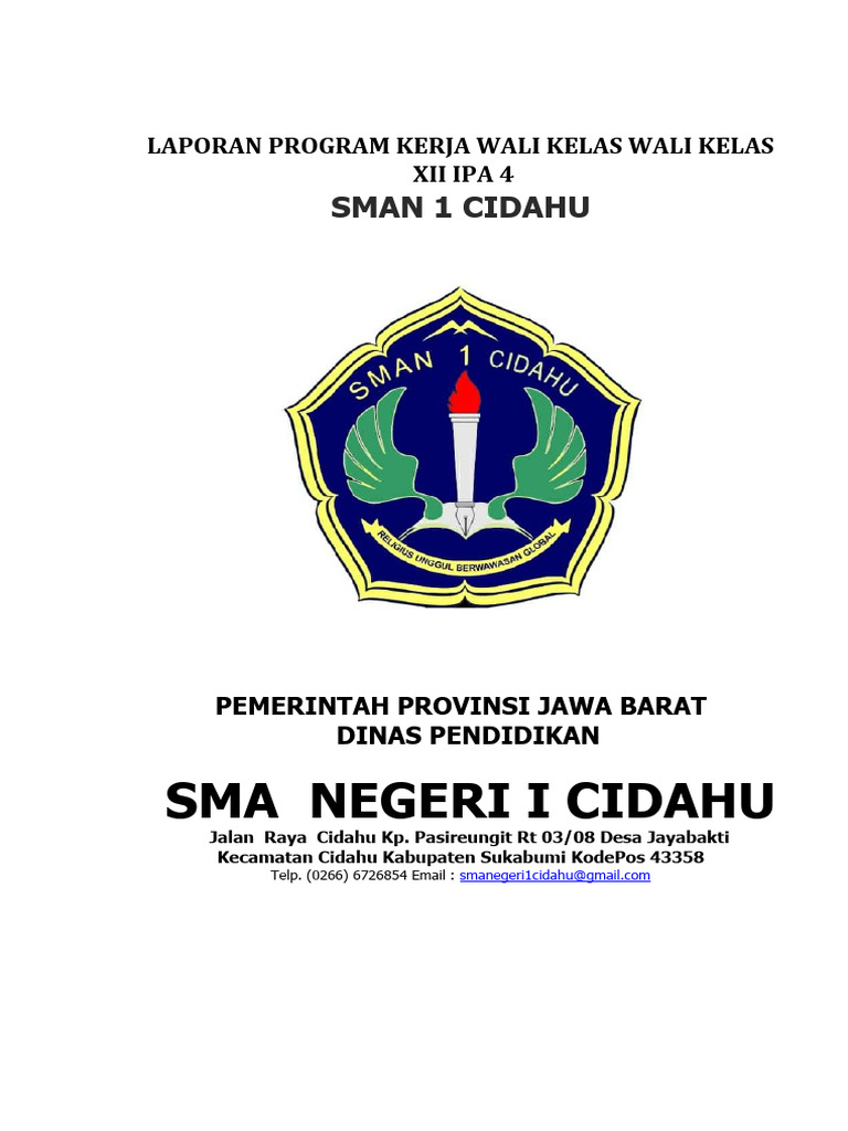 Laporan Walikelas XII IPA 4 Rahayu | PDF | Bisnis | Kesehatan Holistik