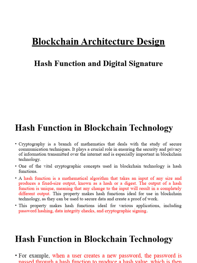 Hash & Digital Signature | PDF | Cryptocurrency | Security Technology