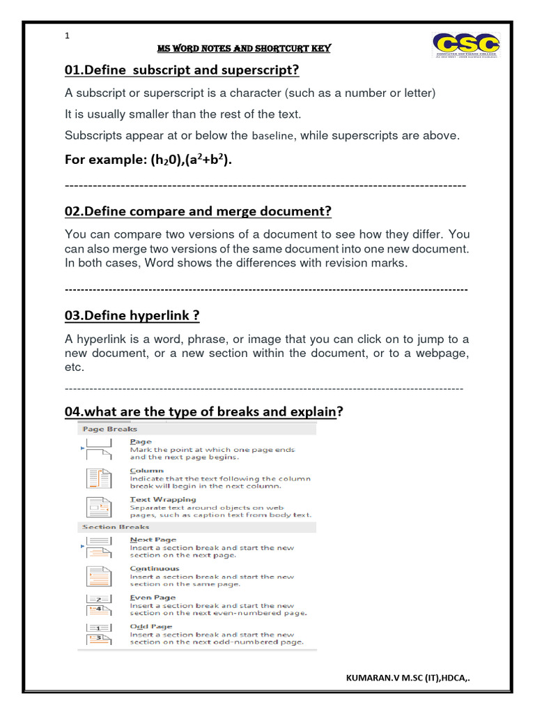 MSWORD | PDF | Text | Computing