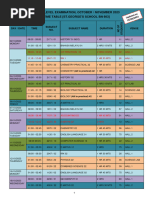 STS JHS Time Table | PDF