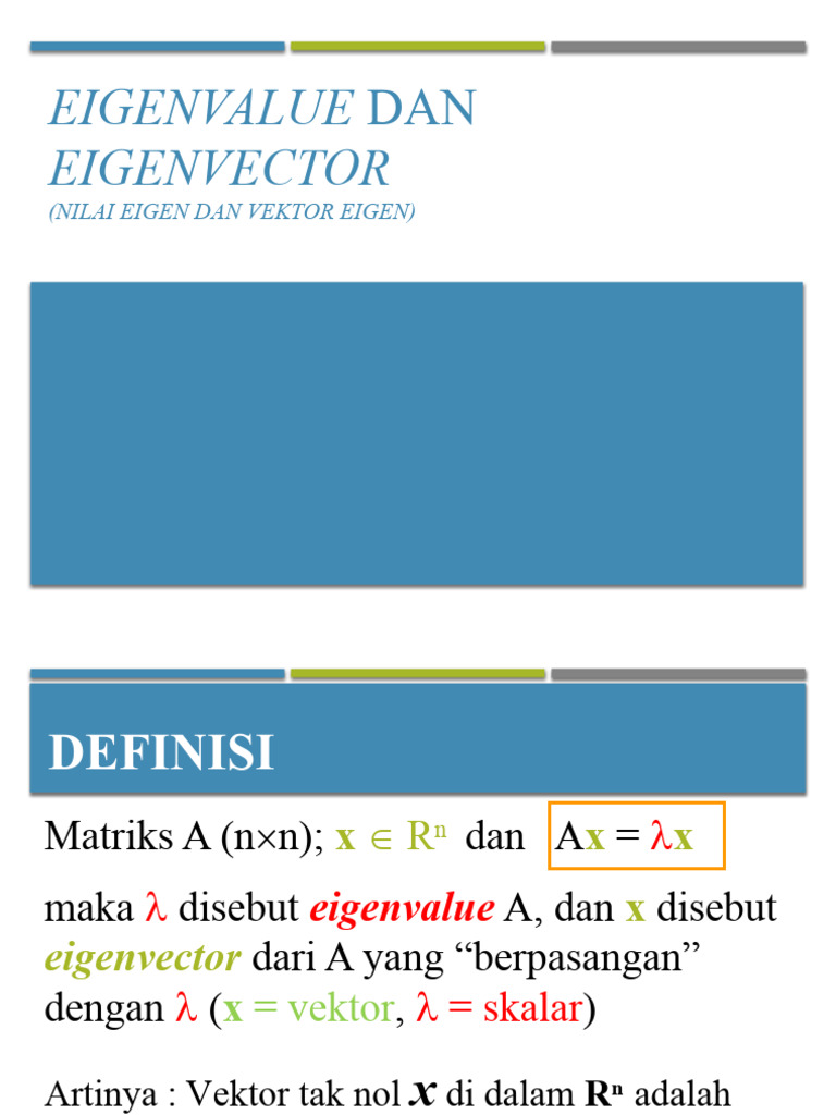 13 - Nilai Eigen Dan Vektor Eigen | PDF