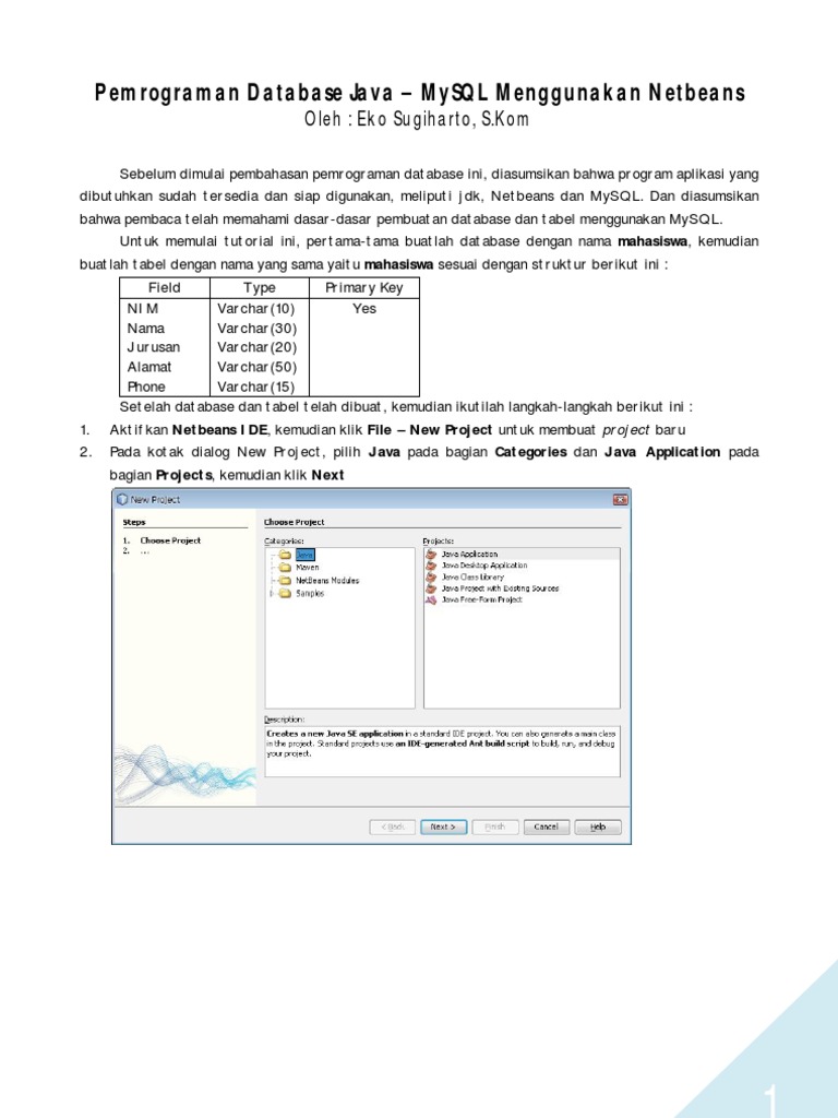Pemrograman Database Java-MySQL | PDF