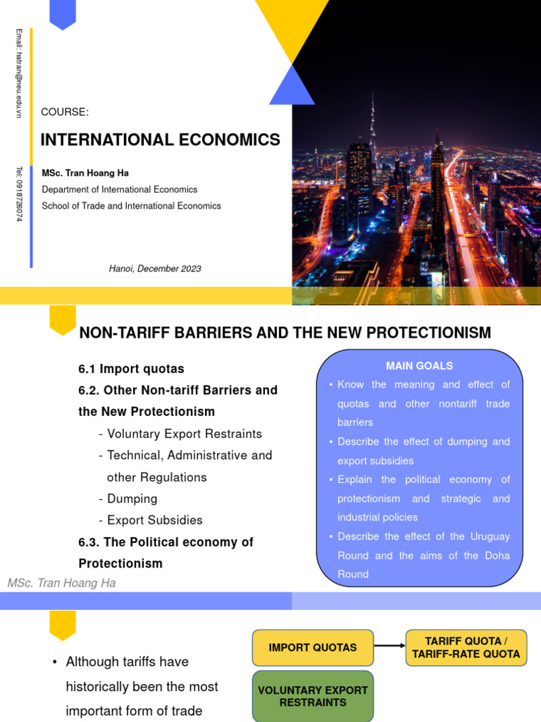 Co-Ordinate - CLC - IE - Chapter 1b-2pdf | PDF | Dumping (Pricing Policy) | Non Tariff Barriers ...