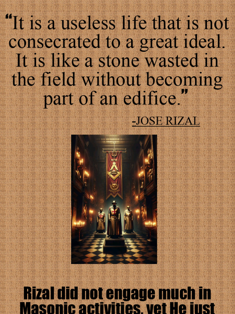 Rizal's Journey into Freemasonry | PDF