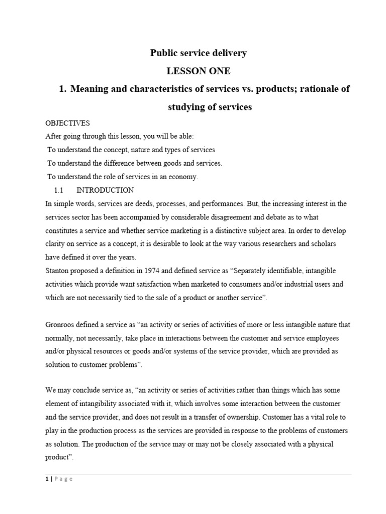 Public Sevice Delivery Pdf Strategic Management Benchmarking