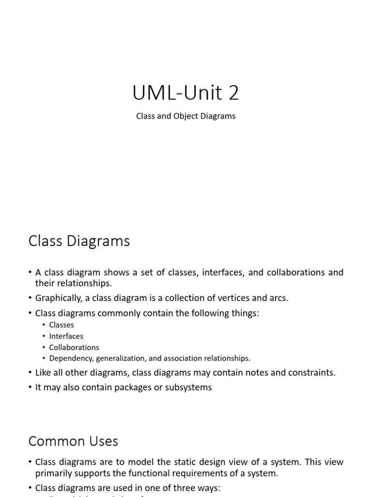UML-Unit 2 Classes & Objects | PDF | Conceptual Model | Class (Computer ... UML-Unit 2 Classes & Objects | PDF | Conceptual Model | Class (Computer ...