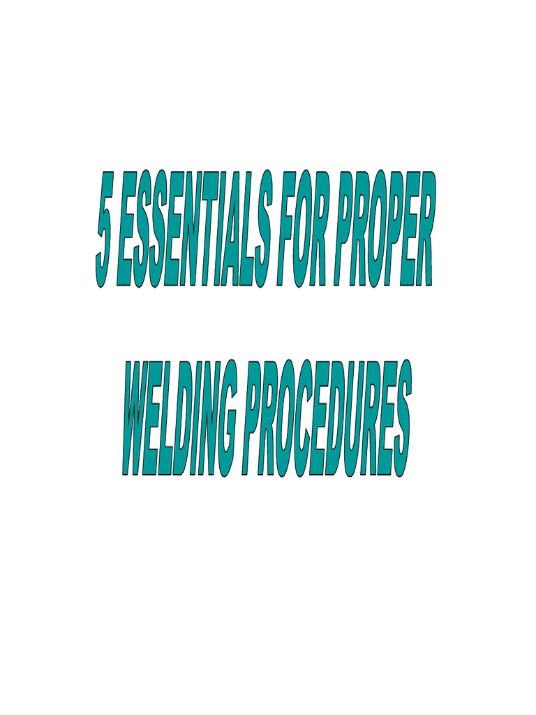 6. essentials [Compatibility Mode] | PDF | Welding | Construction