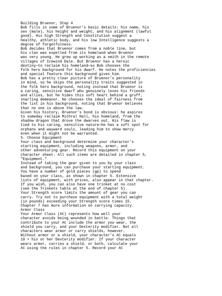 DnD basic | PDF | Dwarf (Dungeons & Dragons)