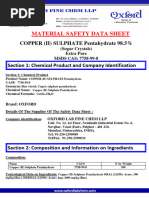 Msds CuSO4.5H2O | PDF | Personal Protective Equipment | Solubility
