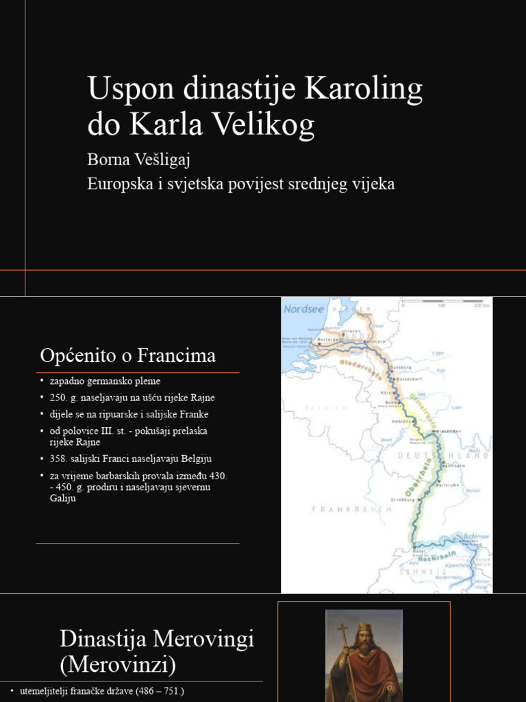 Uspon Dinastije Karoling Do Karla Velikog | PDF