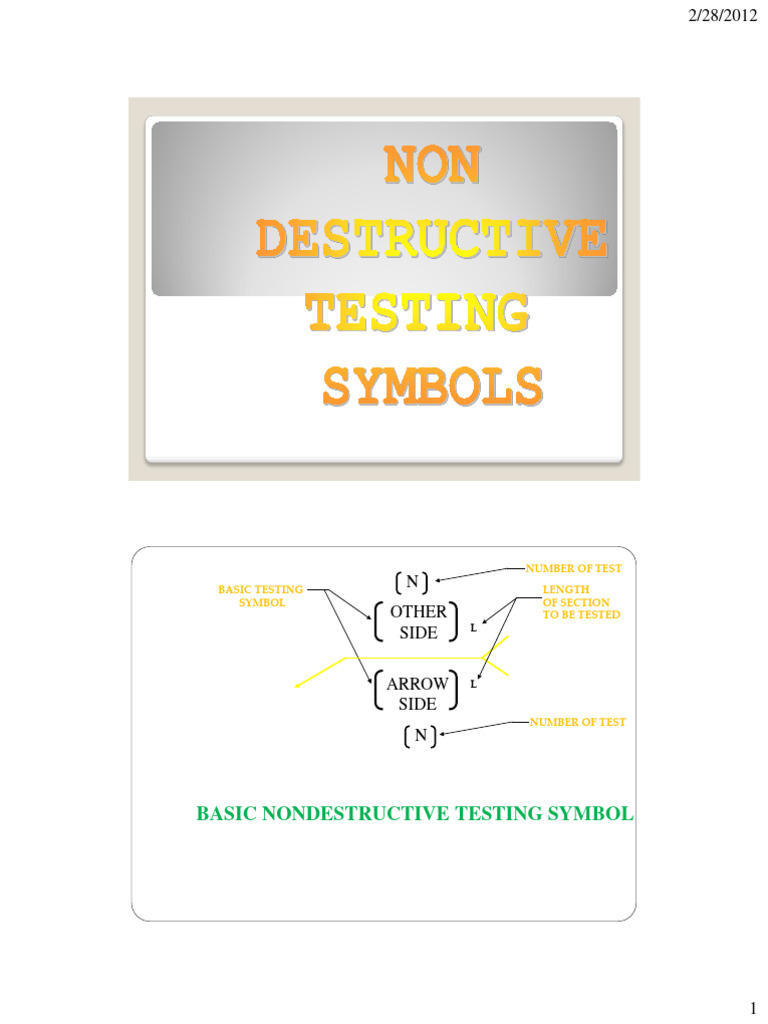 Ndt Symbols Rey | PDF | Nondestructive Testing | Quality