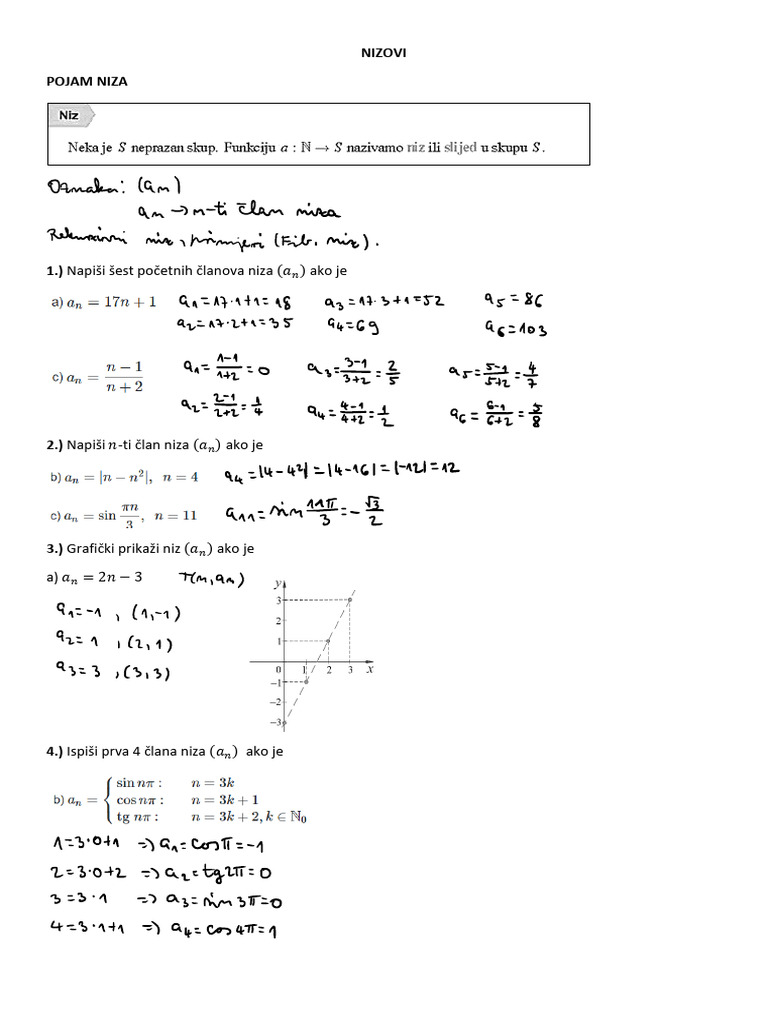 Pripreme-Nizovi (2 Sata) | PDF