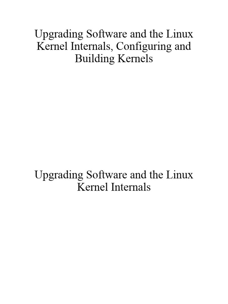 Lecture 6-Configuring and Building Kernels | PDF | Software Repository | Operating System Families