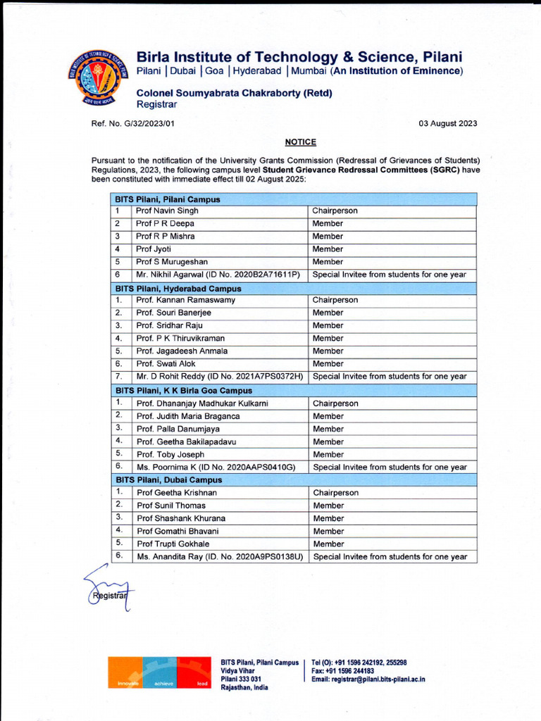 Notice SGRC 03 Aug 2023 | PDF