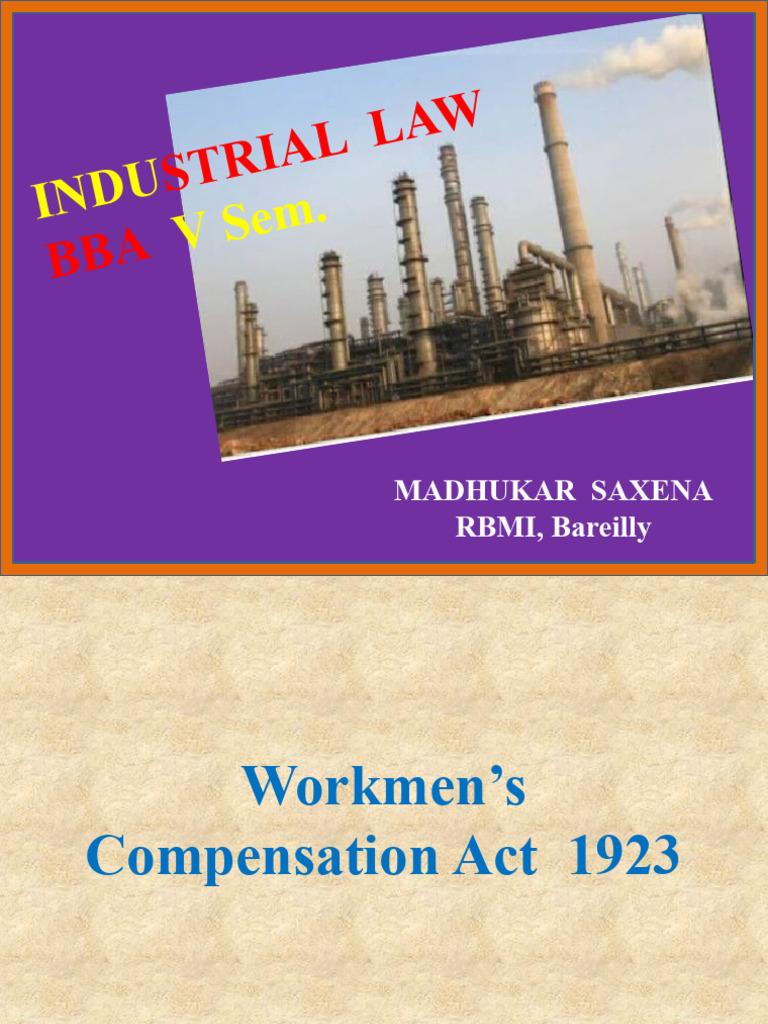 Workmen's Compensation Act 1923 | PDF | Workers' Compensation | Employment
