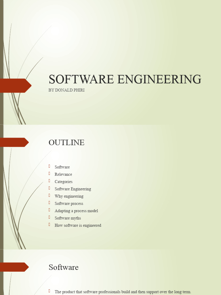 Software Engineering Lesson 1 | PDF | Software | Engineering