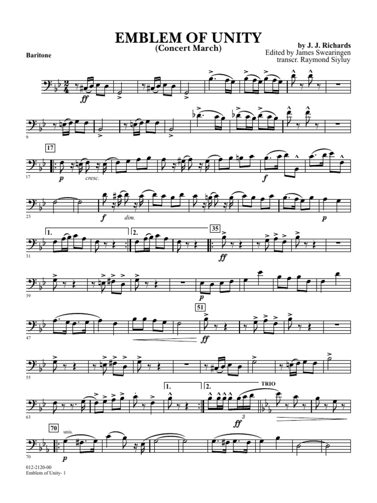 Emblem of Unity March Sheet Music | PDF