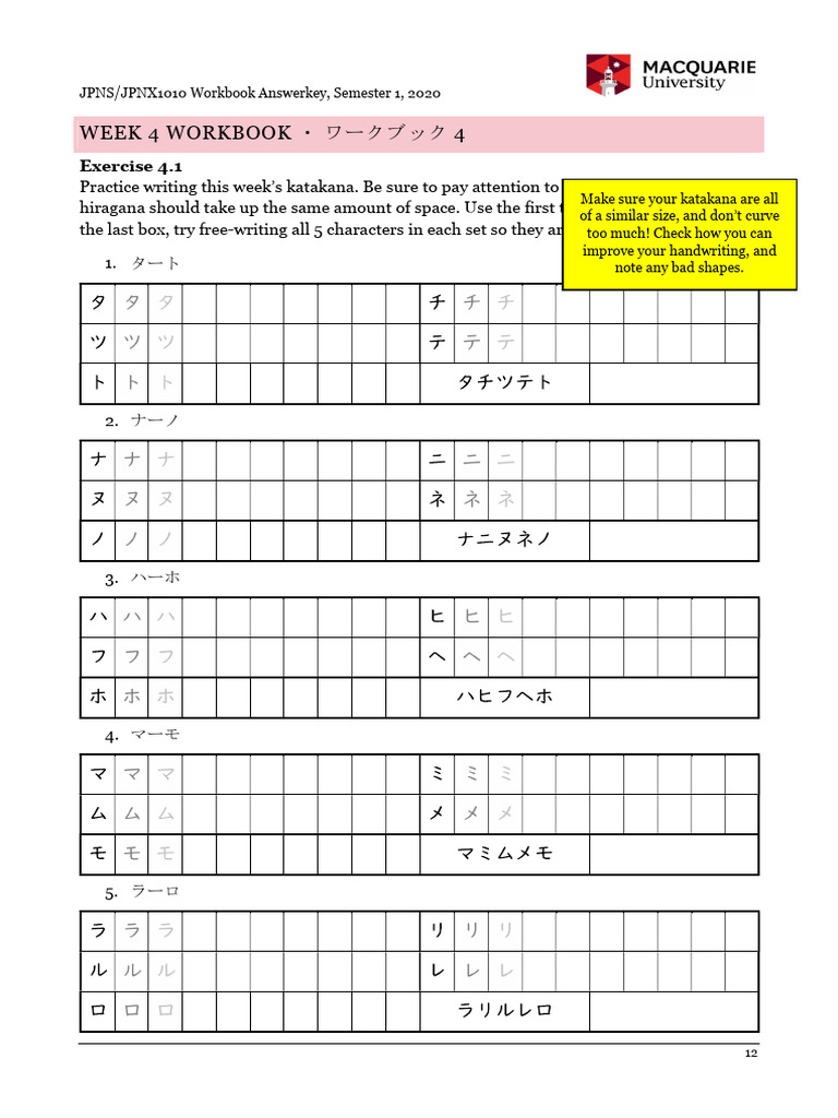 Week 4 Workbook Answer Key Pdf