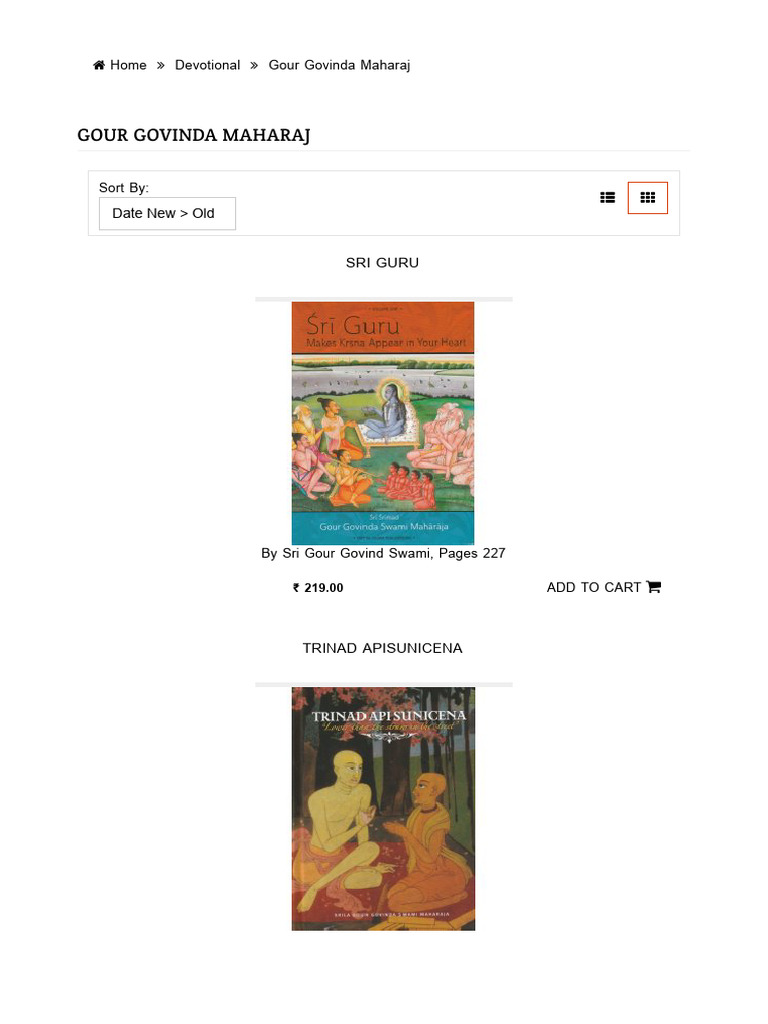 Gour Govinda Maharaj | PDF | Bhagavata Purana | Bhakti Movement