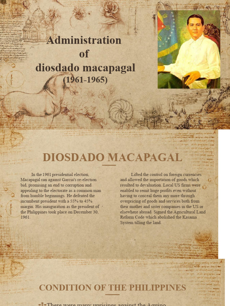 Macapagal's Economic Reforms and Challenges | PDF | Politics