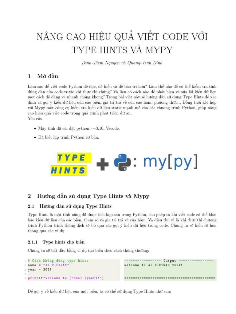 Type Hint | PDF