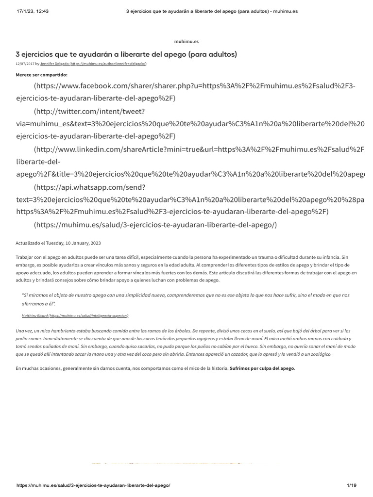 Ejercicios para Desapego Emocional | PDF | Pensamiento | Las emociones