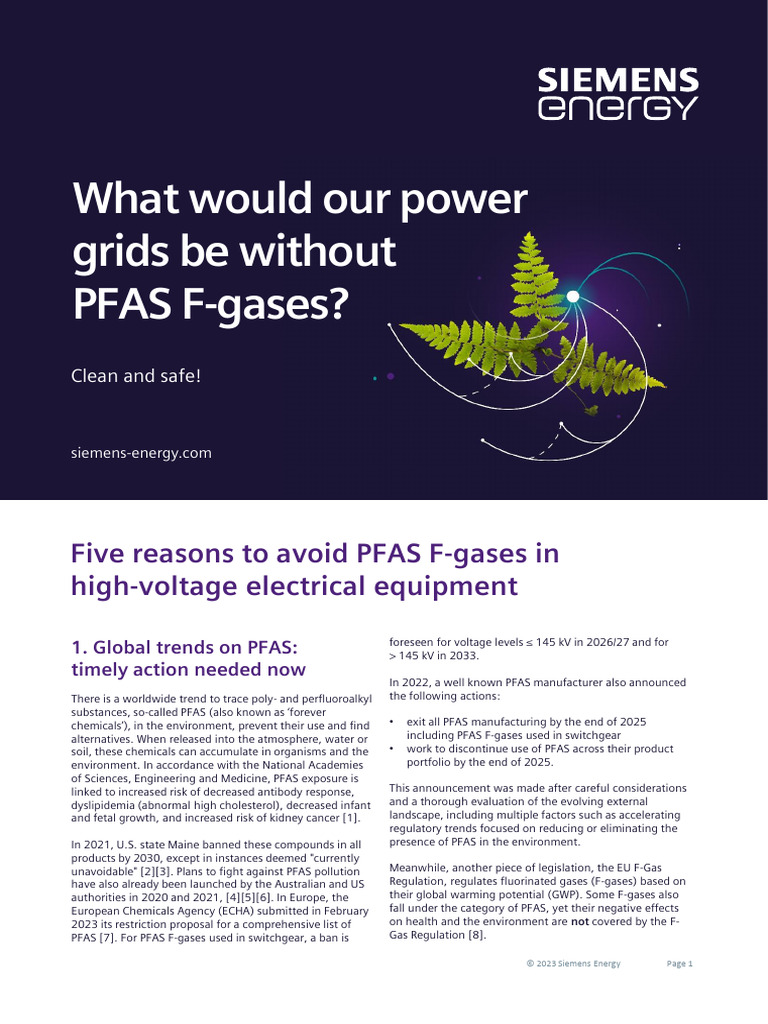 White Paper Pfas F Gases en | PDF | Self-Improvement | Science ...