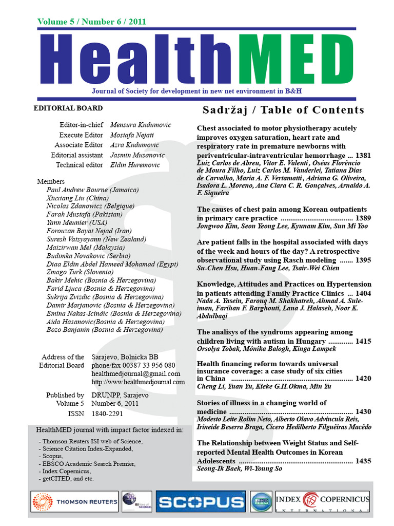 Vol05 No6 PDF | PDF | Medicine | Clinical Medicine