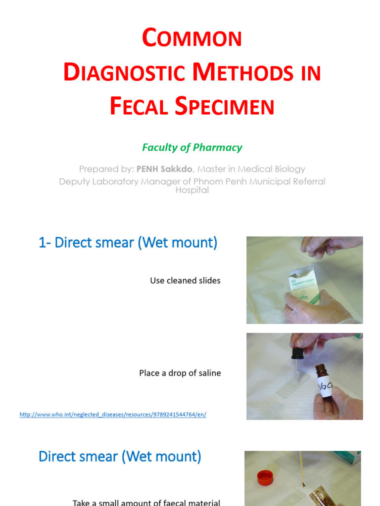 Diagnostic Method in Fecal Specimen - IU - 2023 | PDF | Microscopy