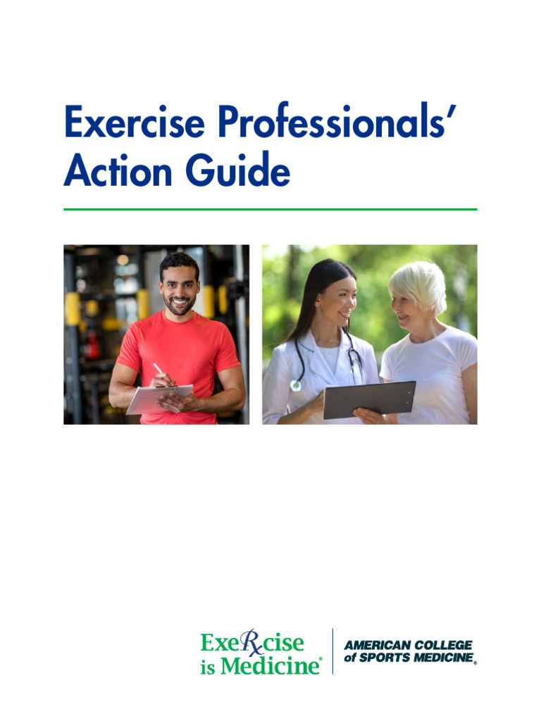Exercise Pros Action Guide Clickable Links | PDF | Patient | Prediabetes