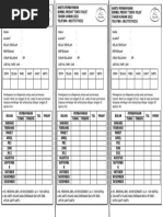 Contoh Kartu SPP Les Privat | PDF