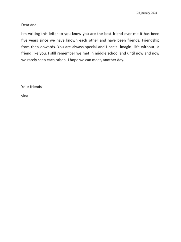 Letter to a Special Friend | PDF | Wellness | Religion & Spirituality