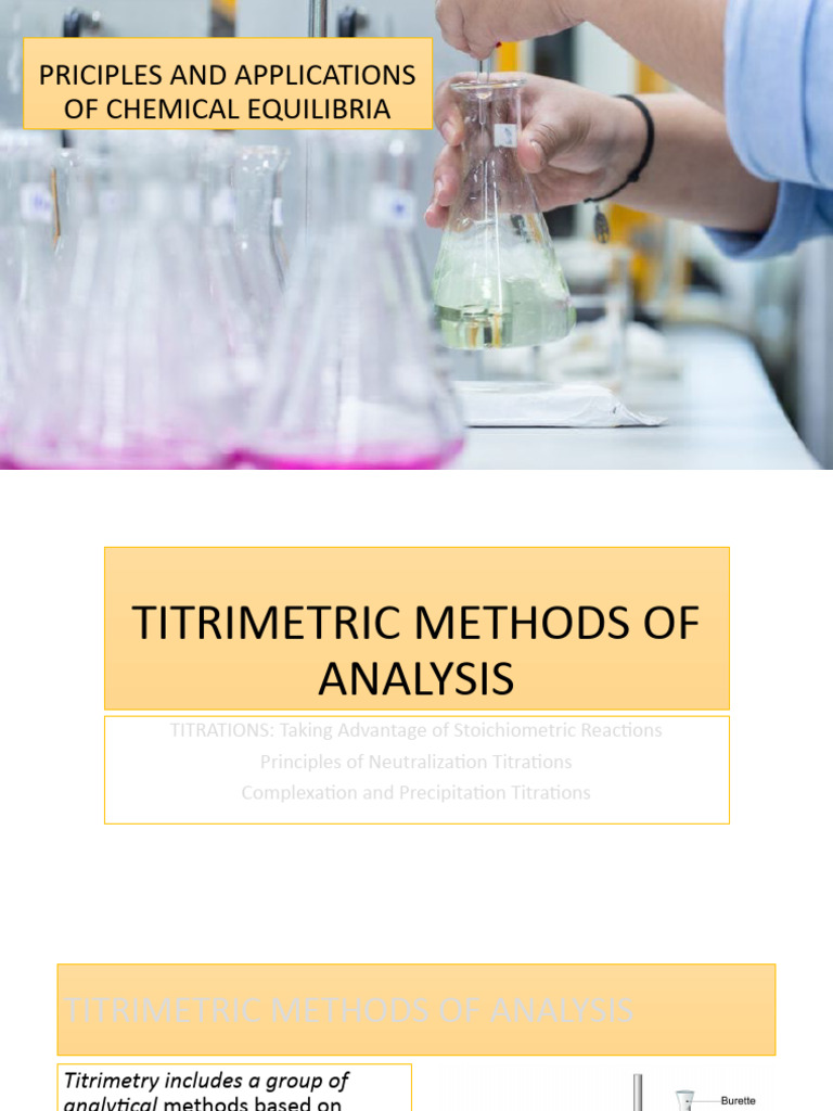 Chemical Equilibria & Titrimetry | PDF | Titration | Chemistry