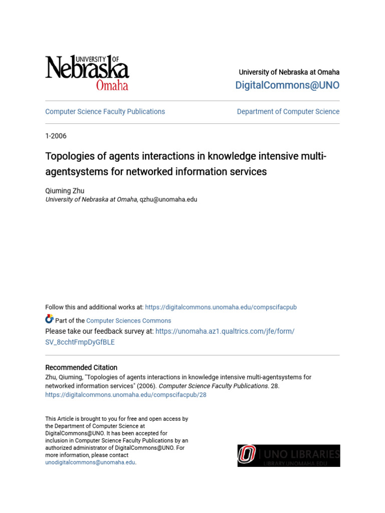 Topologies of Agents Interactions in Knowledge Intensive Multi-Ag | PDF ...